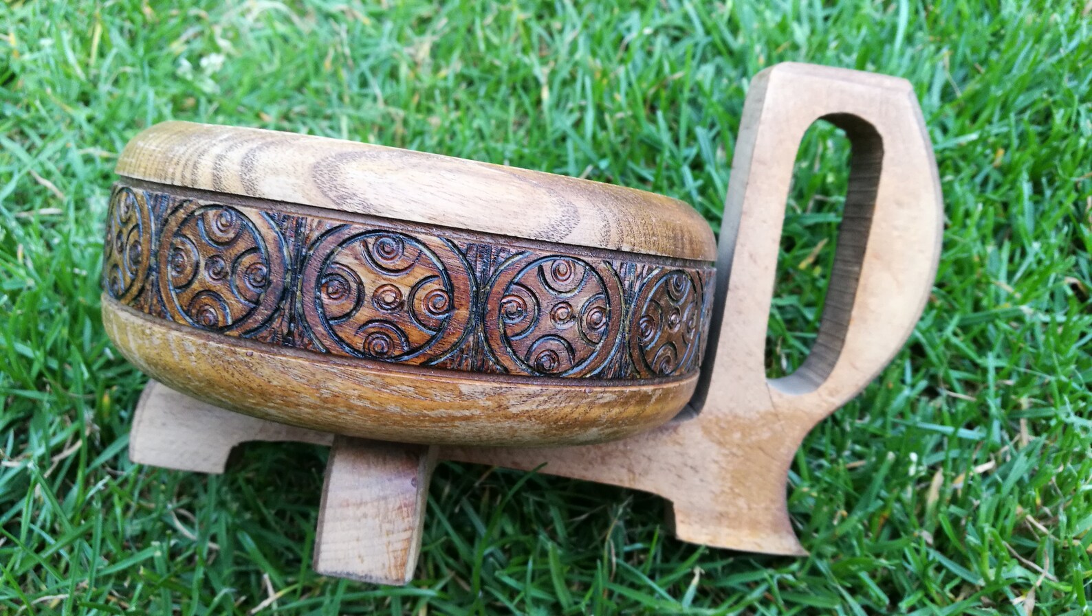 Wood Cup Holder / Rustic Wooden Decor / Wooden Kitchenware / | Etsy