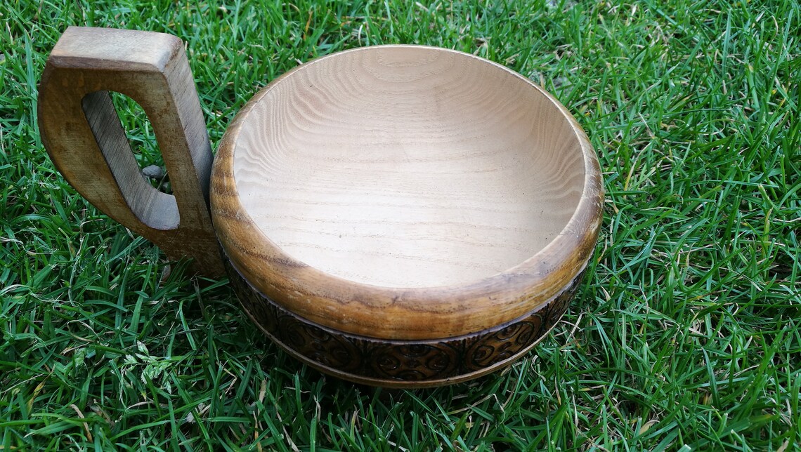 Wood Cup Holder / Rustic Wooden Decor / Wooden Kitchenware / | Etsy