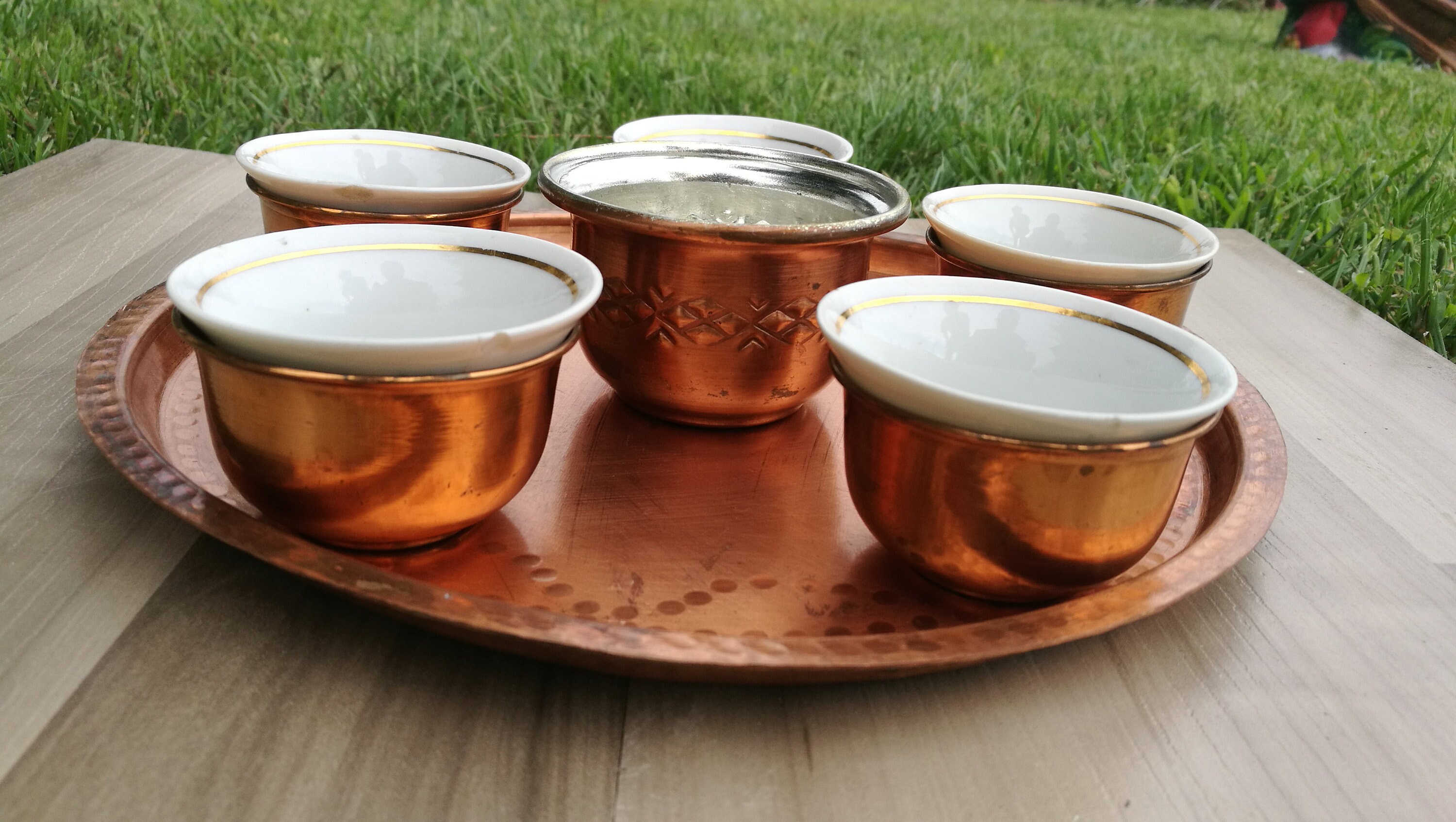 Copper Tea Set /copper Coffee Set for 6 People /vintage Copper - Etsy