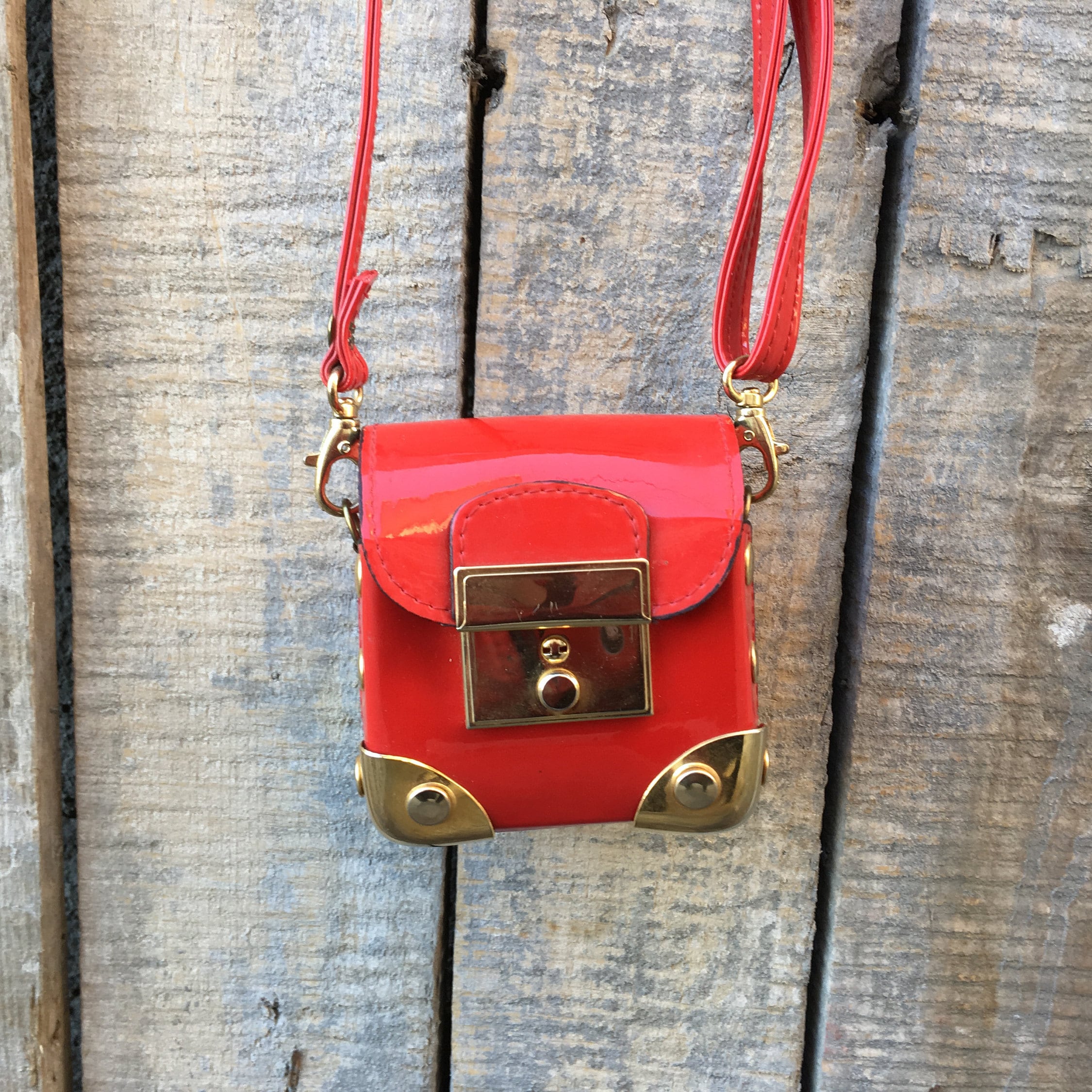 Red Leatherette Bag /leatheretter Bag /shoulder Bag /handmade - Etsy