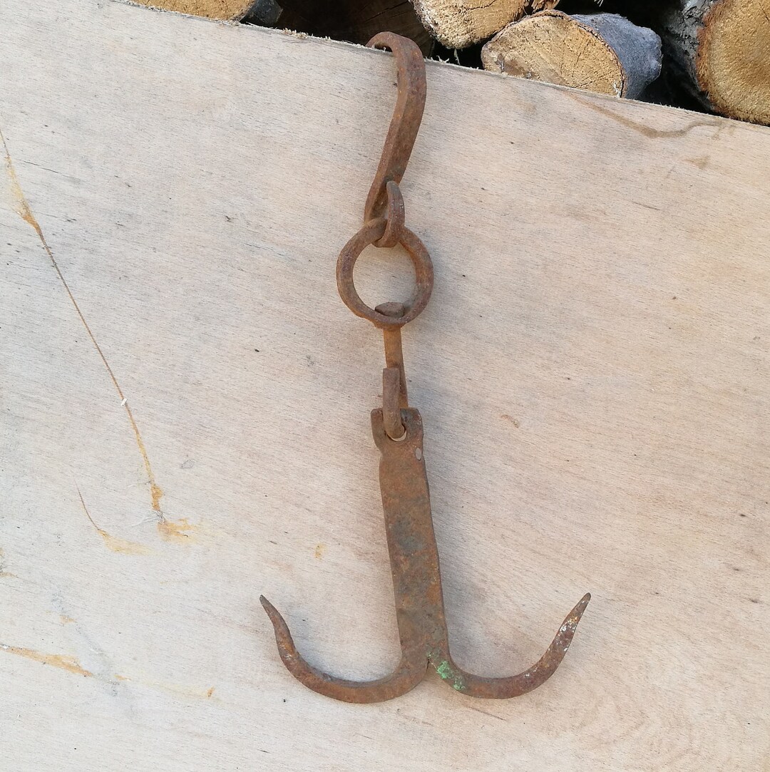 Hand Forged Hook / Iron Hook / Antique Hook / Wrought Iron Hook ...