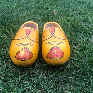 Vintage Scandinavian Wooden Clogs / Vintage Shoes / Hand Carved Shoes ...