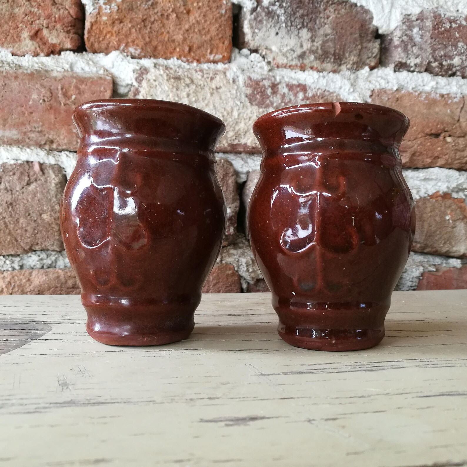 Clay Cups / Vintage Cups / Pottery Mugs / Handmade Mugs / | Etsy