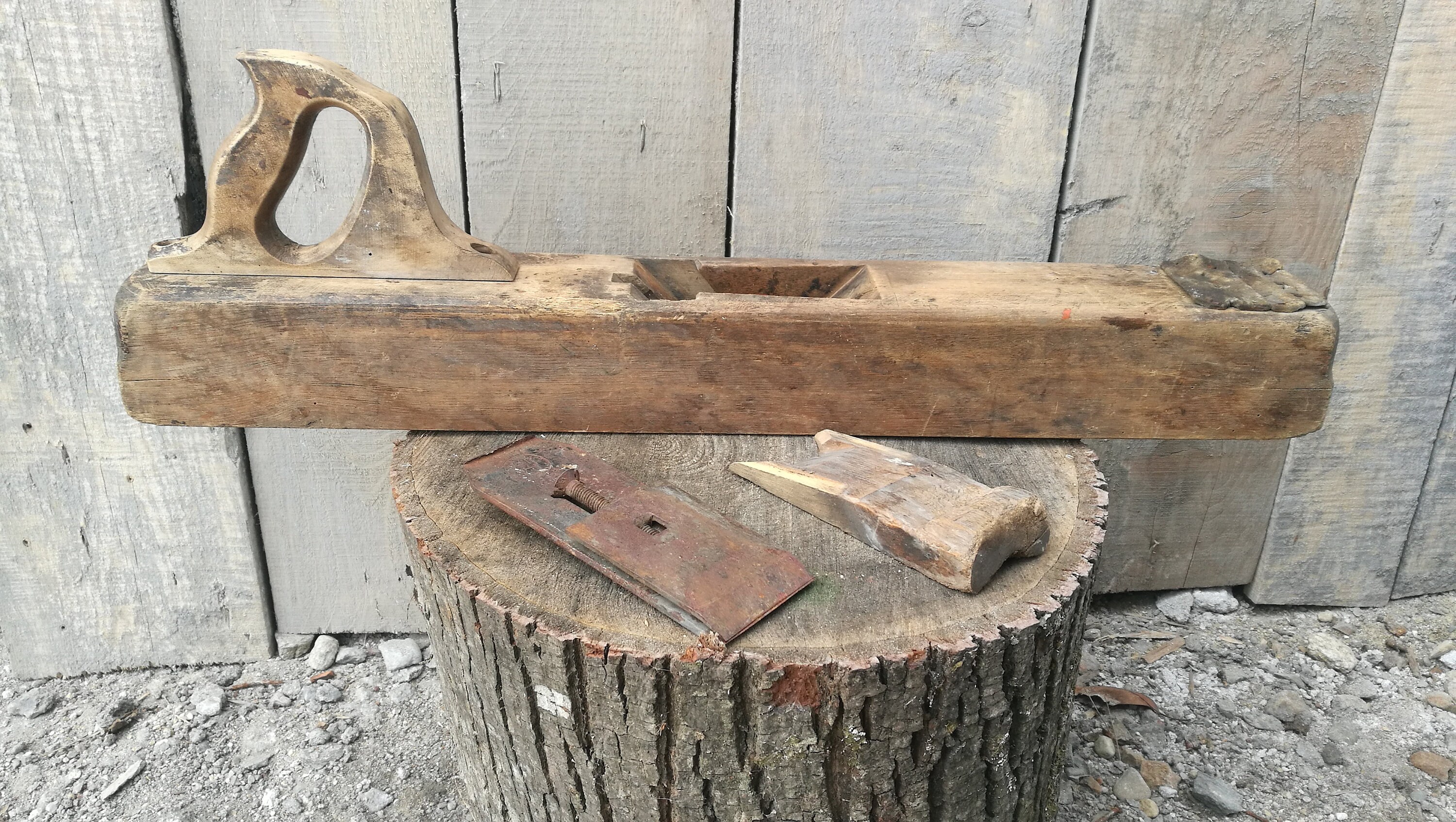 Big Wood Planer / Carpenter Tool / Handmade Planer / Antique Carpenter ...