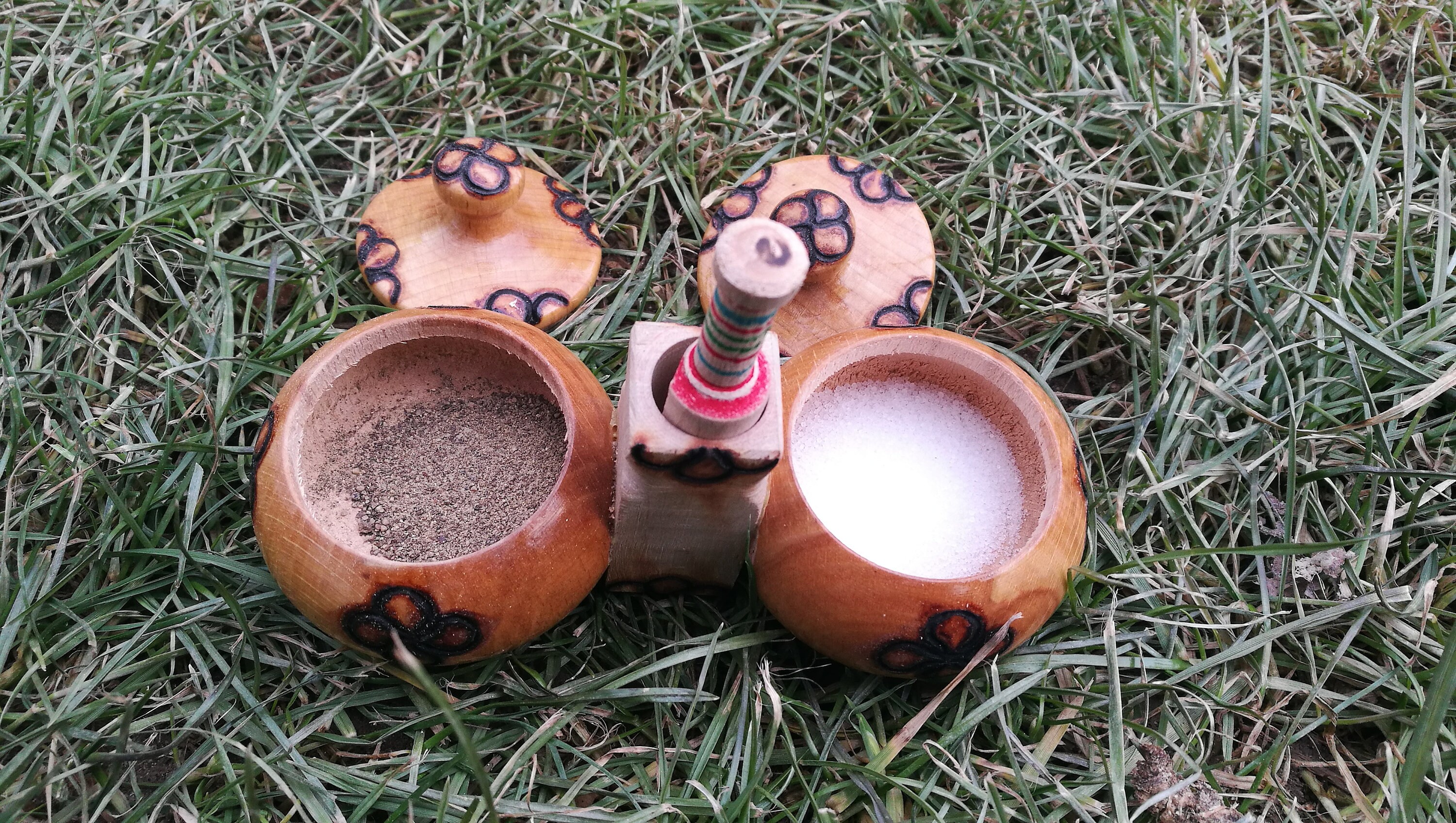 Wooden Salt Box / Wooden Salt / Vintage Wooden Spice Jar / Old Salt Box ...