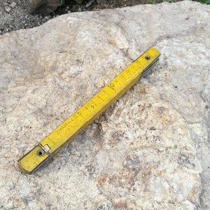 Old Wooden Ruler / Wooden Wood / Natural Wood Meter / Collectible Meter ...