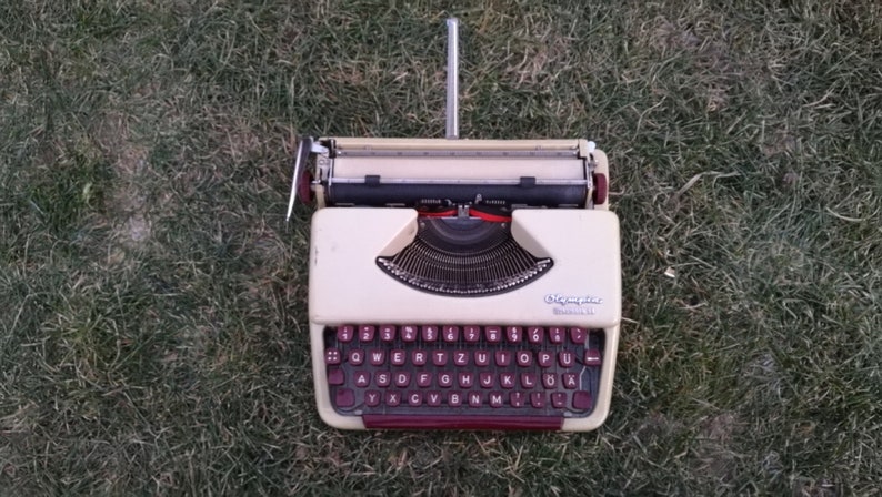 Writing Machine Olympia / German Typewriter Olympia / Home Decor ...