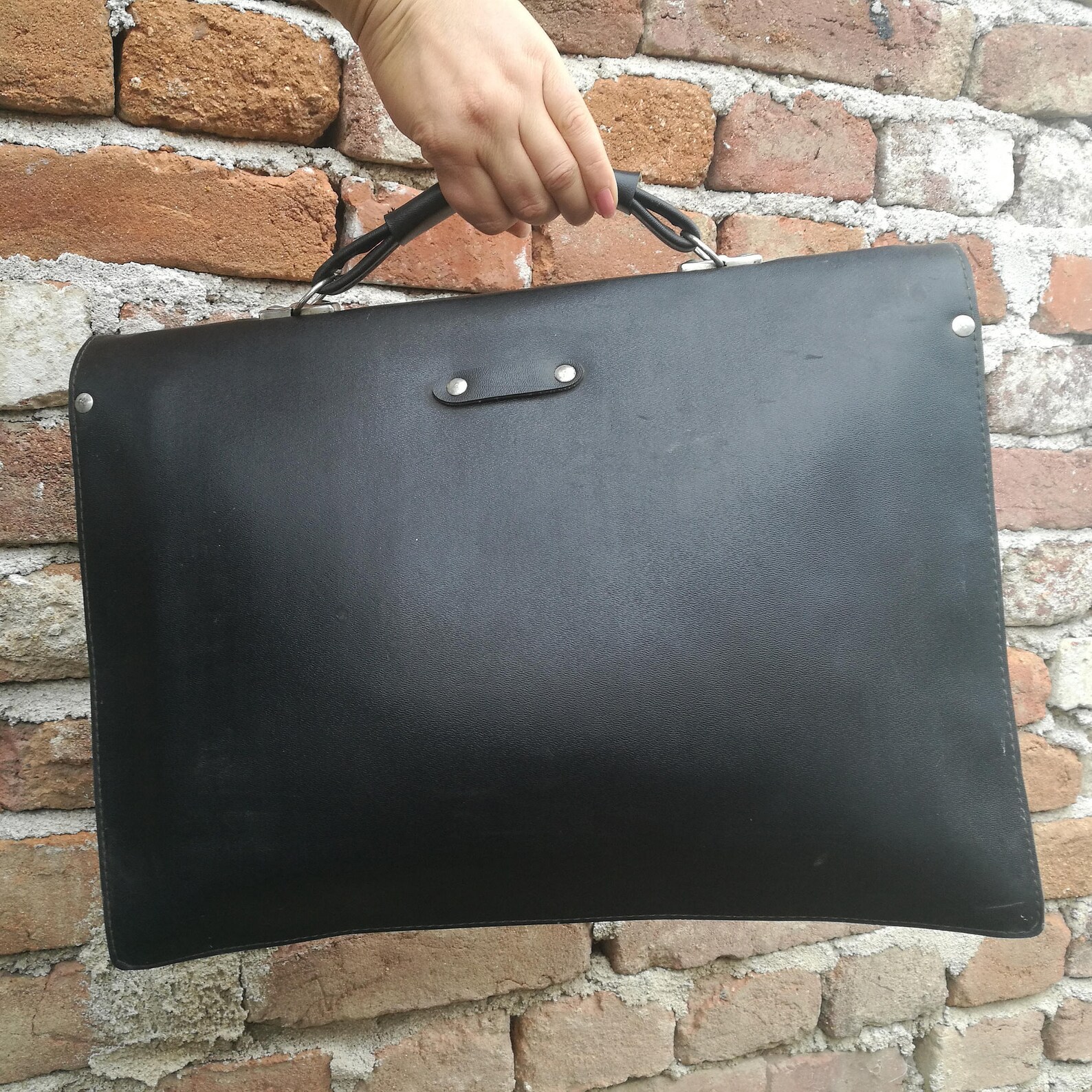 Mann Tasche / Business-Tasche / Leatherette Tasche / schwarze Tasche ...
