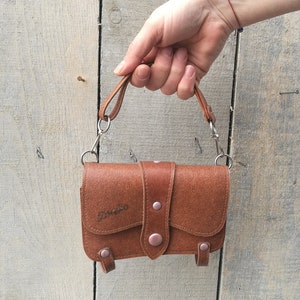 Brown Leatherette Bag /leatheretter Bag /shoulder Bag /handmade ...