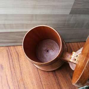 Wooden Jug / Vintage Jug / Retro Jug / Wooden Vessel / Handmade Jug ...