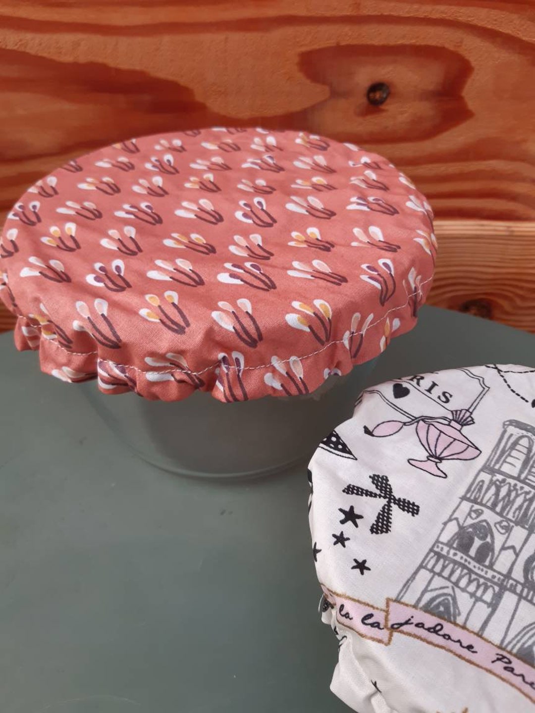 Round Charlottes 14 Cm, Ecological Flat Covers, Coated Cotton. Washable ...