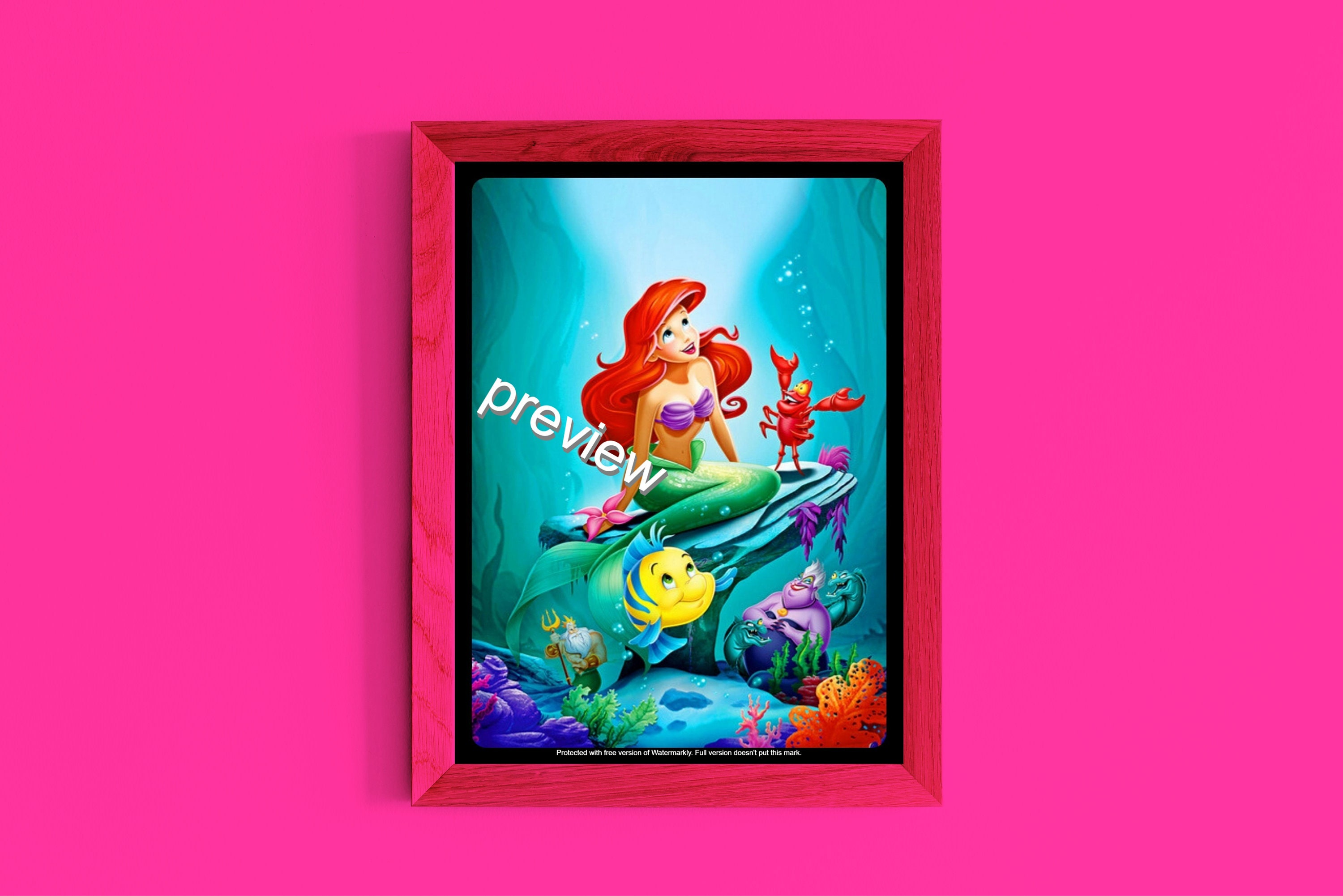 Printable the Little Mermaid Wall Art Decoration - Digital Posters (png ...