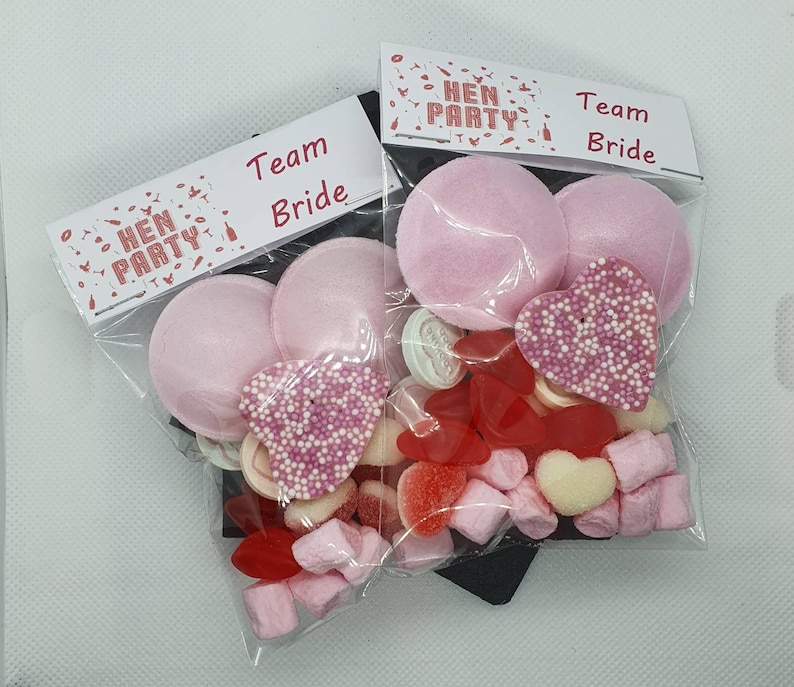 Hen Party Favours Bags Team Bride Favours. Hen Party Sweets - Etsy UK