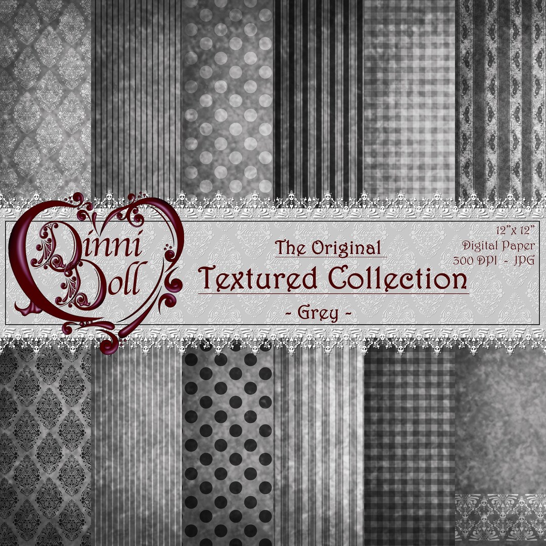 Grey Scrapbook Paper, Junk Journal (digital Download) - Etsy