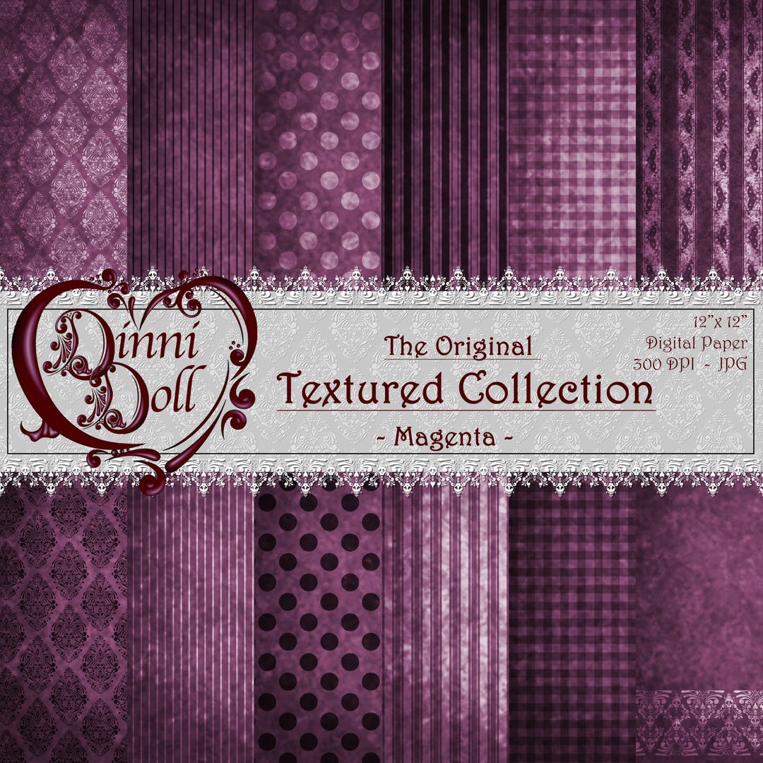 The Original Texture Collection Scrapbook Paper - Magenta - Printable ...