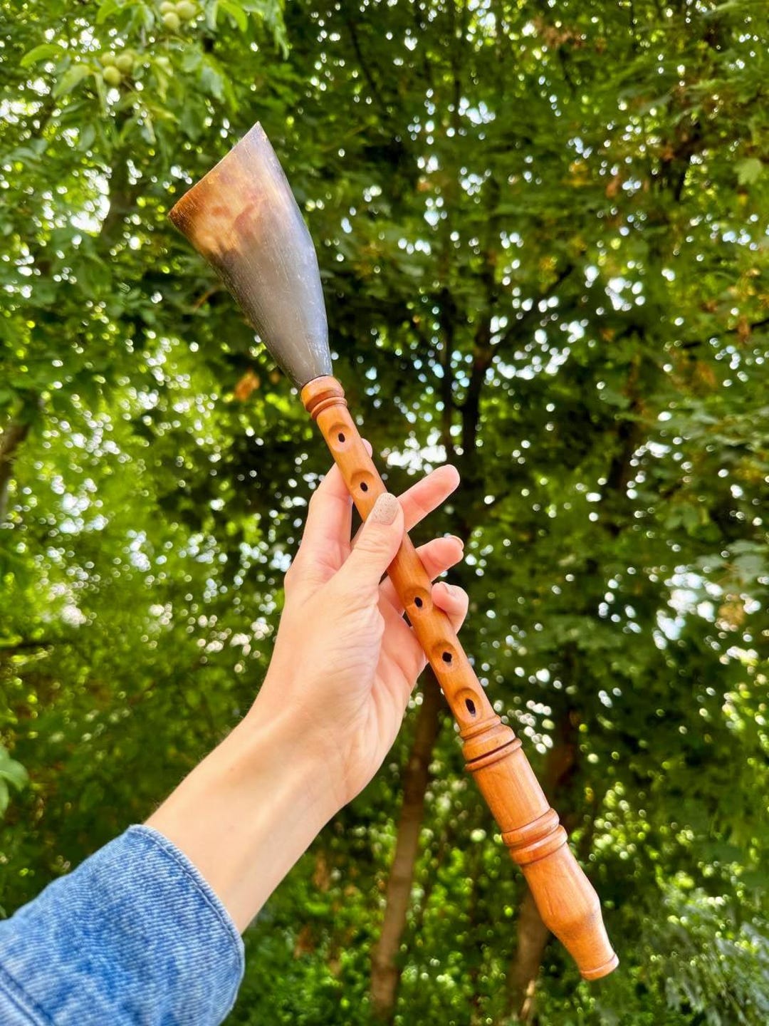 The Slavonic Shawm / Zhaleika / Hornpipe/ Woodwind Medieval Instrument ...