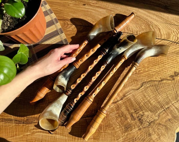 The Slavonic Shawm / Zhaleika / Hornpipe/ Woodwind Medieval Instrument ...