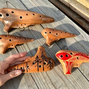 The Okarina / Ceramic Clay Musical Instruments / Ocarina / Natural ...
