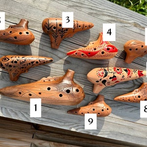 The Okarina / Ceramic Clay Musical Instruments / Ocarina / Natural ...