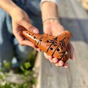 The Okarina / Ceramic Clay Musical Instruments / Ocarina / Natural ...