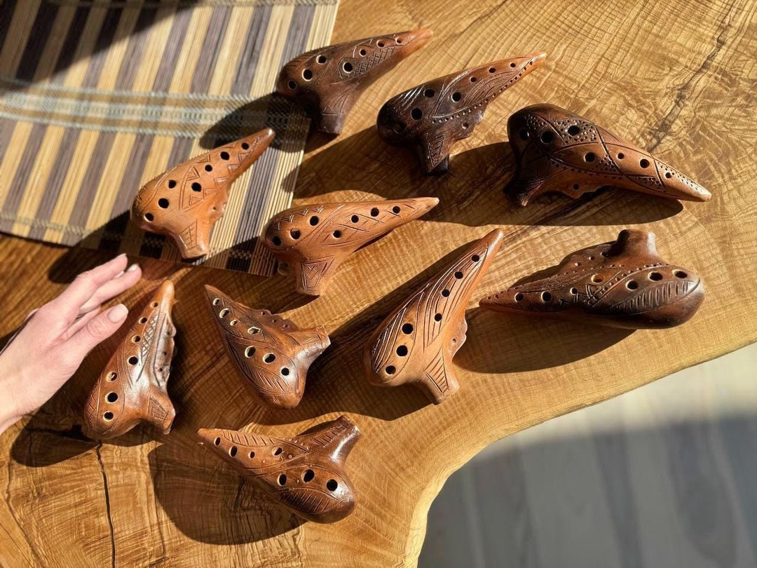 The Okarina / Ceramic Clay Musical Instruments / Ocarina / Natural ...