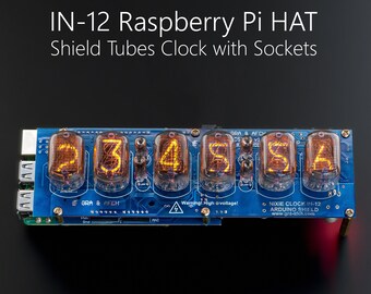 Nixie Tube Clock IN-18 Raspberry Pi Hat and Shield for | Etsy