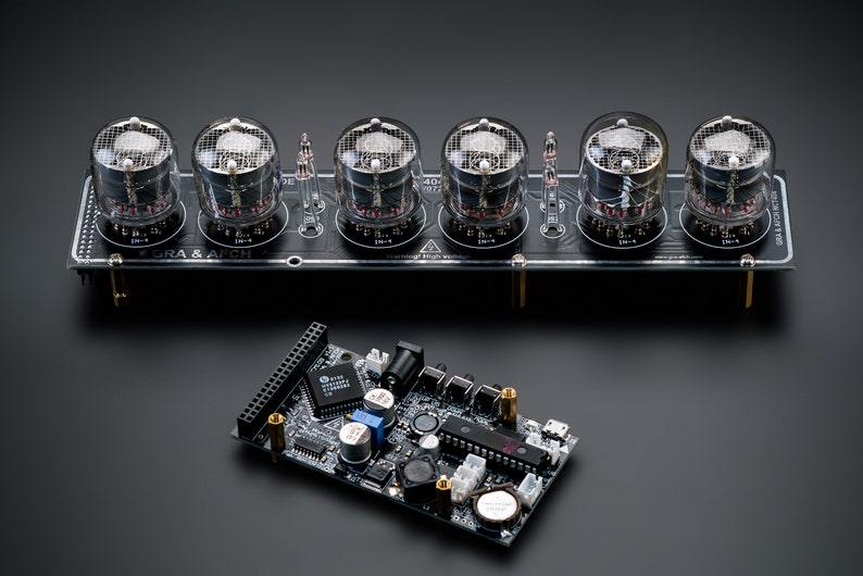 DIY KIT IN-4 Nixie Tube Clock with Sockets Tubes Power | Etsy