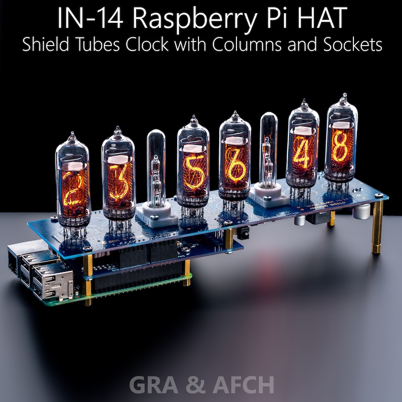 Nixie Tube Clock IN-14 Raspberry Pi Hat and Shield for - Etsy
