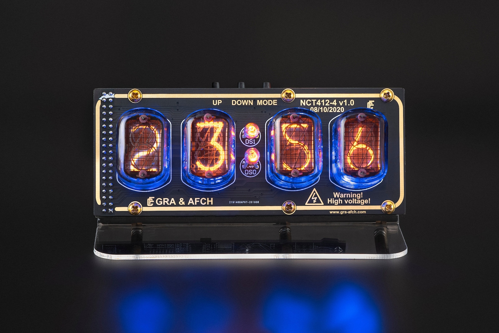 DIY KIT IN-12 Nixie Tube Clock Acrylic Stand [sockets] [tubes Power ...