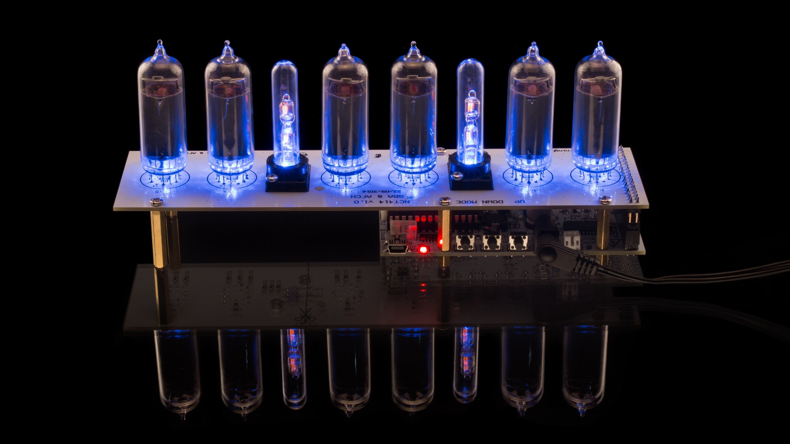 Nixie Tubes Clock IN-14 Format 12/24H RGB USB Musical | Etsy