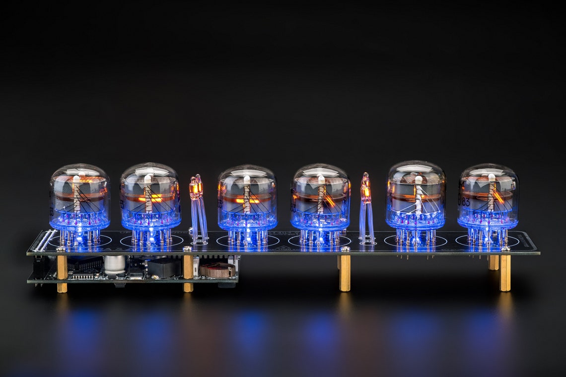DIY KIT IN-4 Nixie Tube Clock with Sockets Tubes Power | Etsy