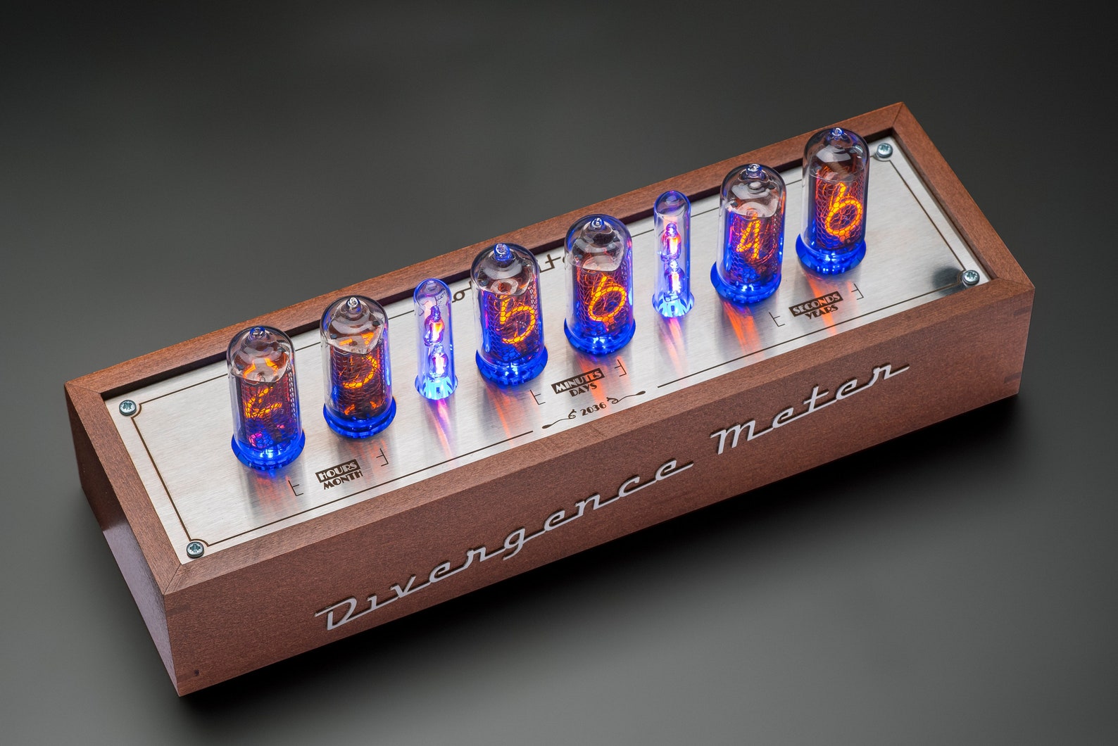 Nixie Tube Clock IN-8 in a Vintage Wooden Case with Sockets - Etsy