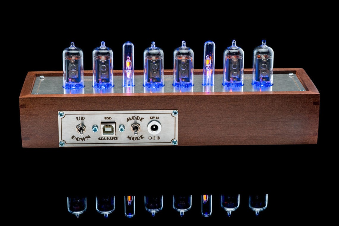 Nixie Tubes Clock Z573 White Wooden Case RGB USB Musical - Etsy