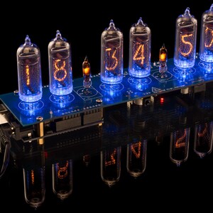 Nixie Tubes Clock IN-14 Arduino Shield (arduino, GPS, Temp. Sensor, Remote) for Boyfriend ...