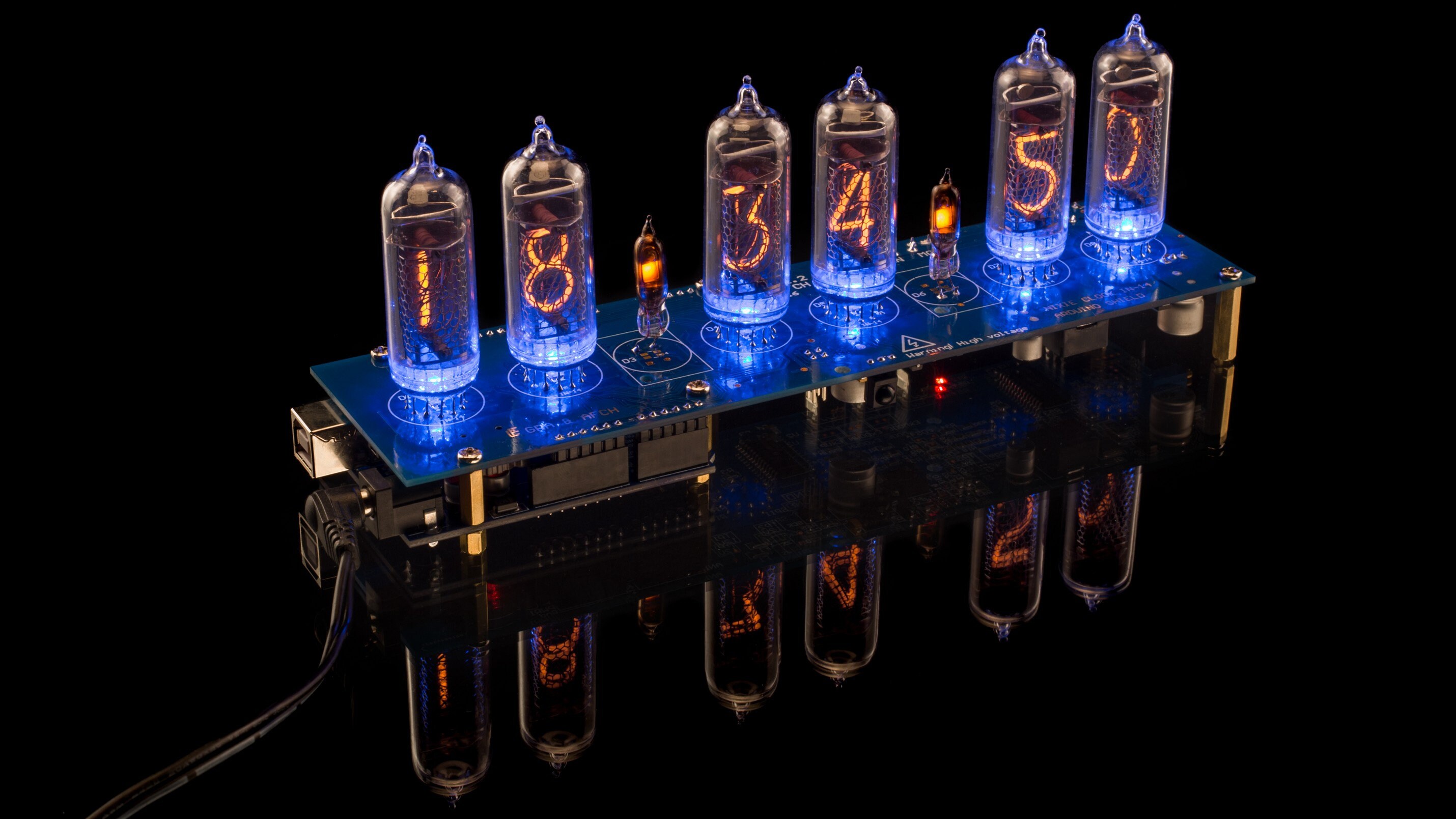 Nixie Tubes Clock IN-14 Arduino Shield arduino GPS Temp. - Etsy