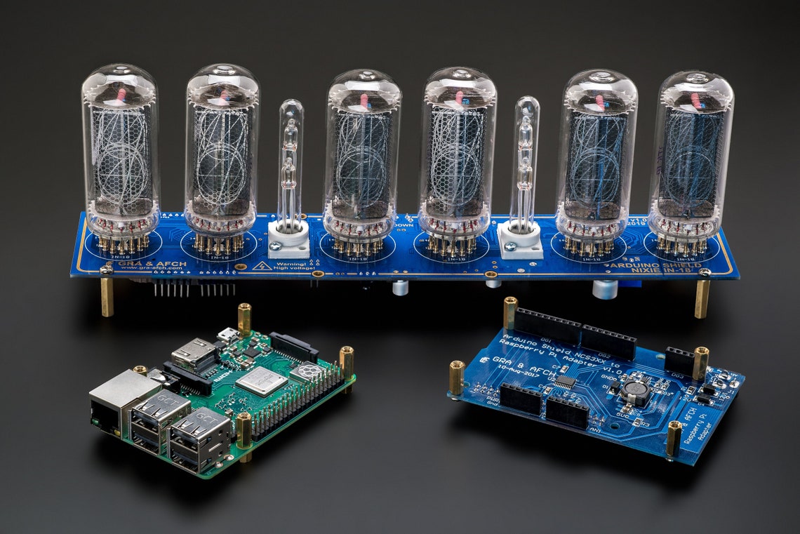 Nixie Tube Clock IN-18 Raspberry Pi Hat and Shield for | Etsy
