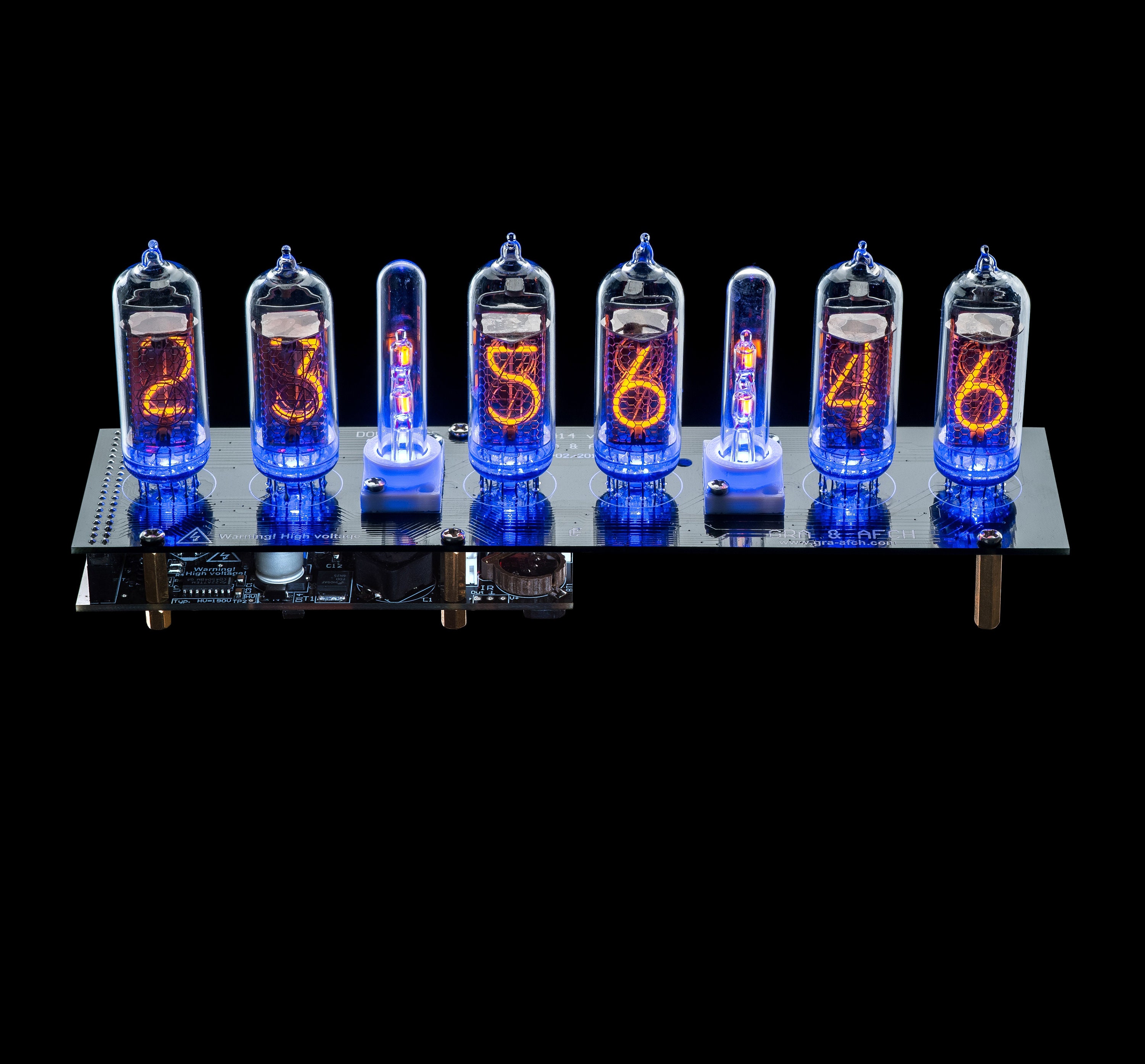 Nixie Tube Clock IN-14 Columns RGB USB Musical Arduino | Etsy