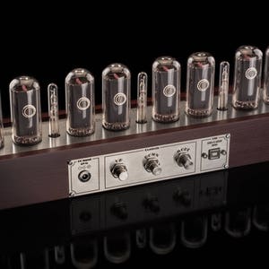 Nixie Tube Clock IN-18 Large Wooden Case 8 Tubes for Boyfriend, Husband ...