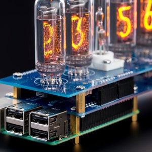Nixie Tube Clock IN-14 Raspberry Pi Hat and Shield for Boyfriend ...