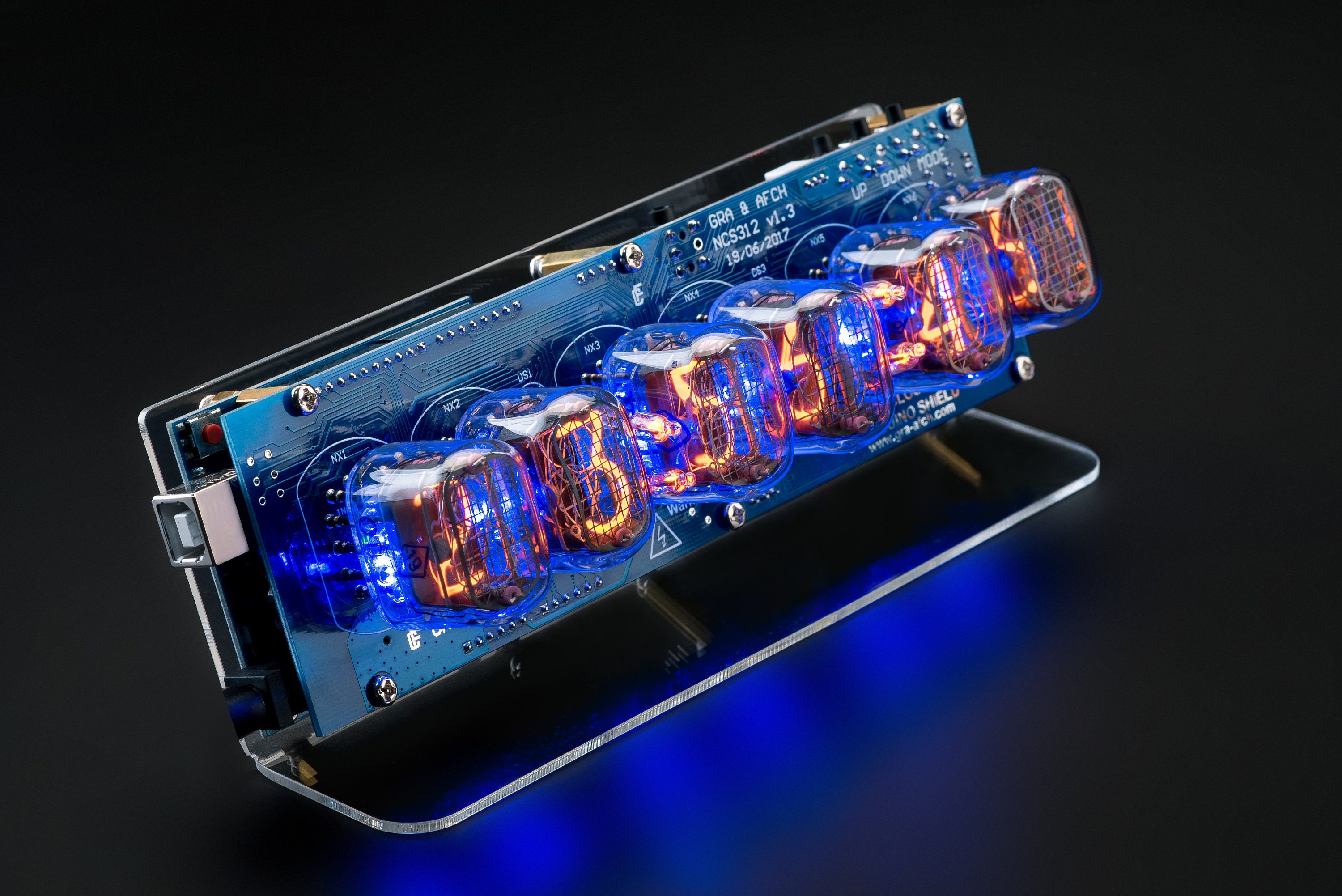 Nixie Tubes Clock IN-12 Arduino Shield Acrylic Stand GPS Temp. - Etsy