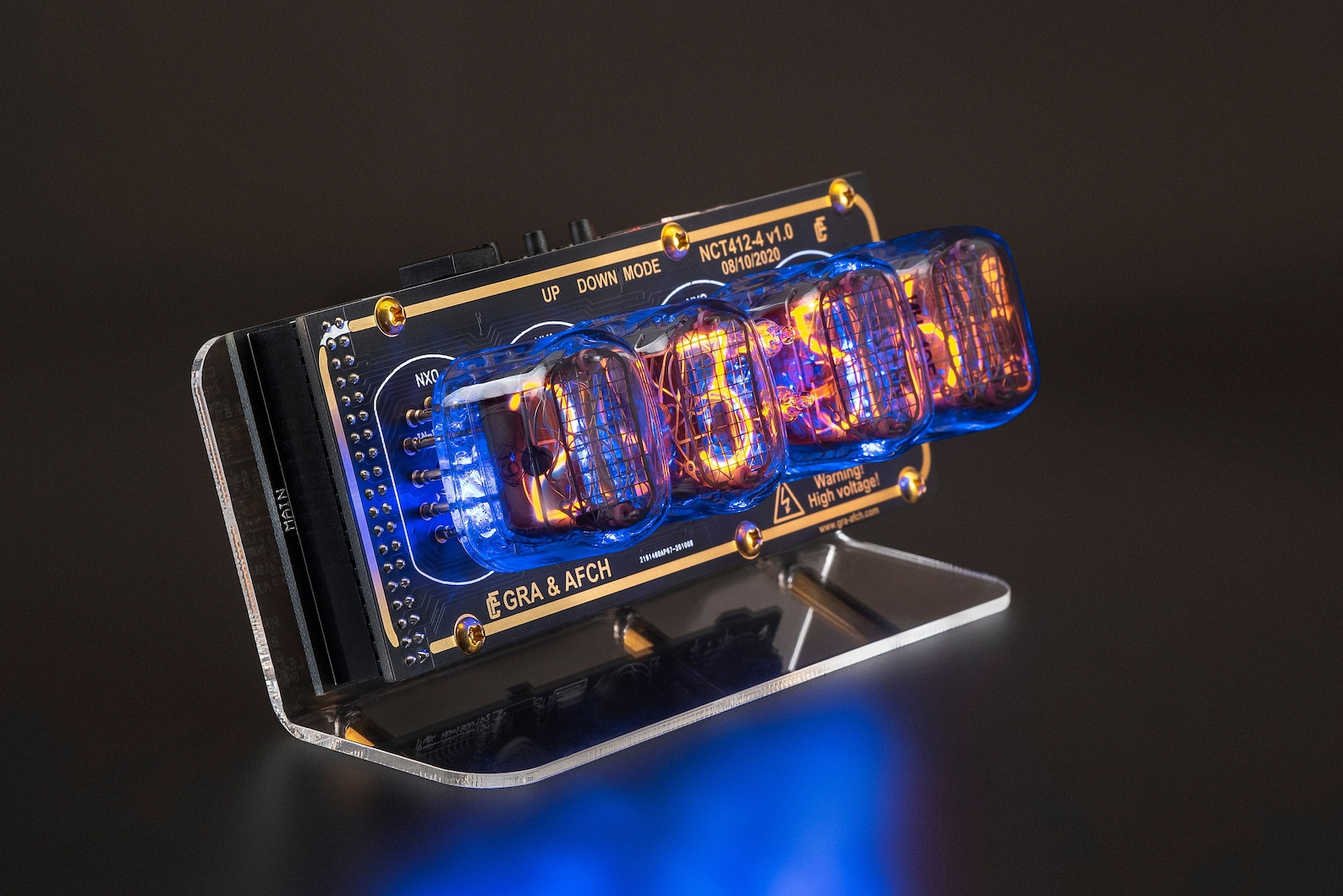 DIY KIT IN-12 Nixie Tube Clock Acrylic Stand [sockets] [tubes Power ...