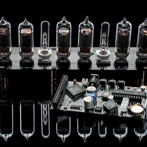 Nixie Tube Clock IN-14 Columns RGB, USB, Musical, Arduino Comp Black ...