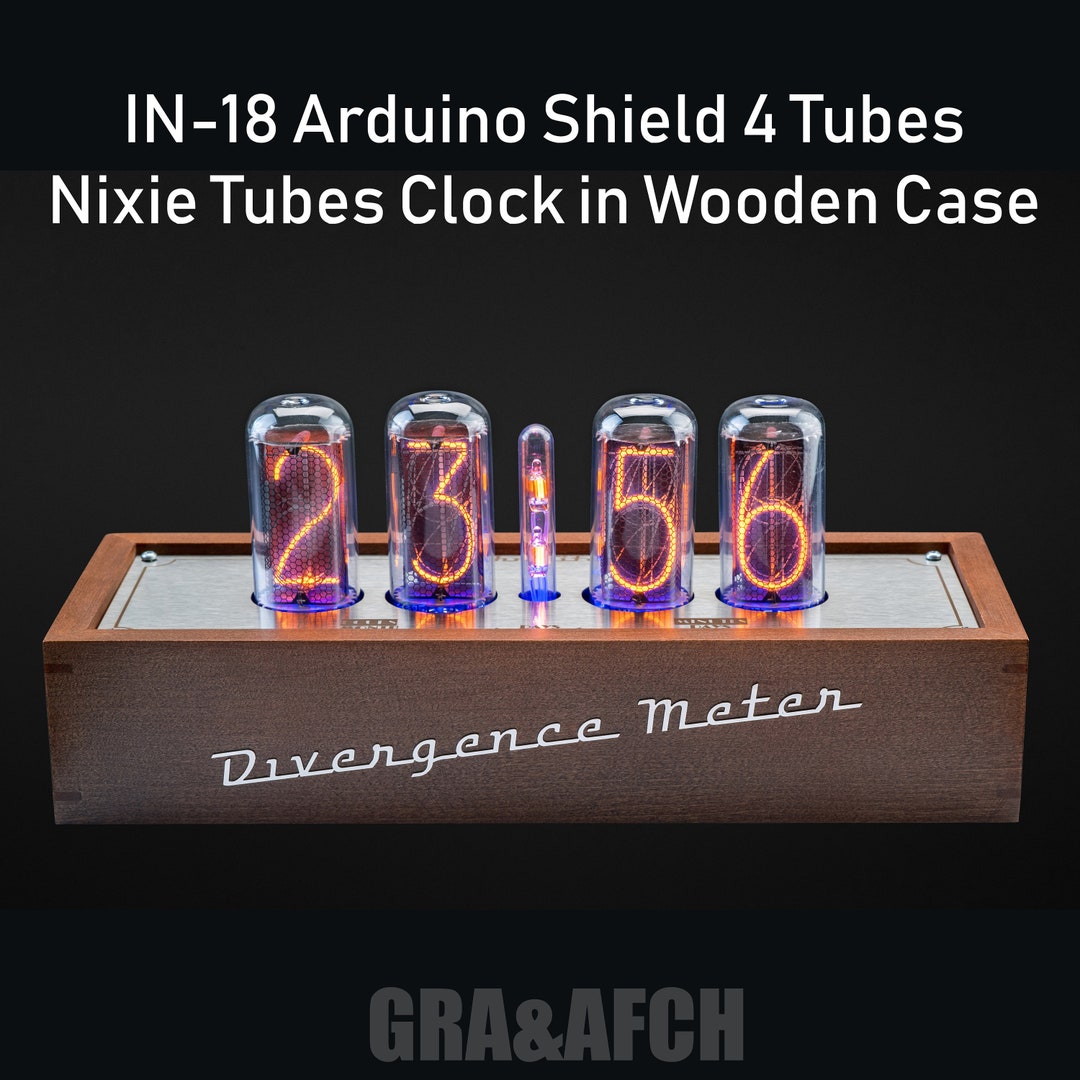Nixie Tubes Clock IN-18 Arduino Shield Wooden Case 4 TUBES GPS - Etsy