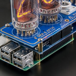 Nixie Tube Clock IN-18 Raspberry Pi Hat and Shield for Boyfriend ...