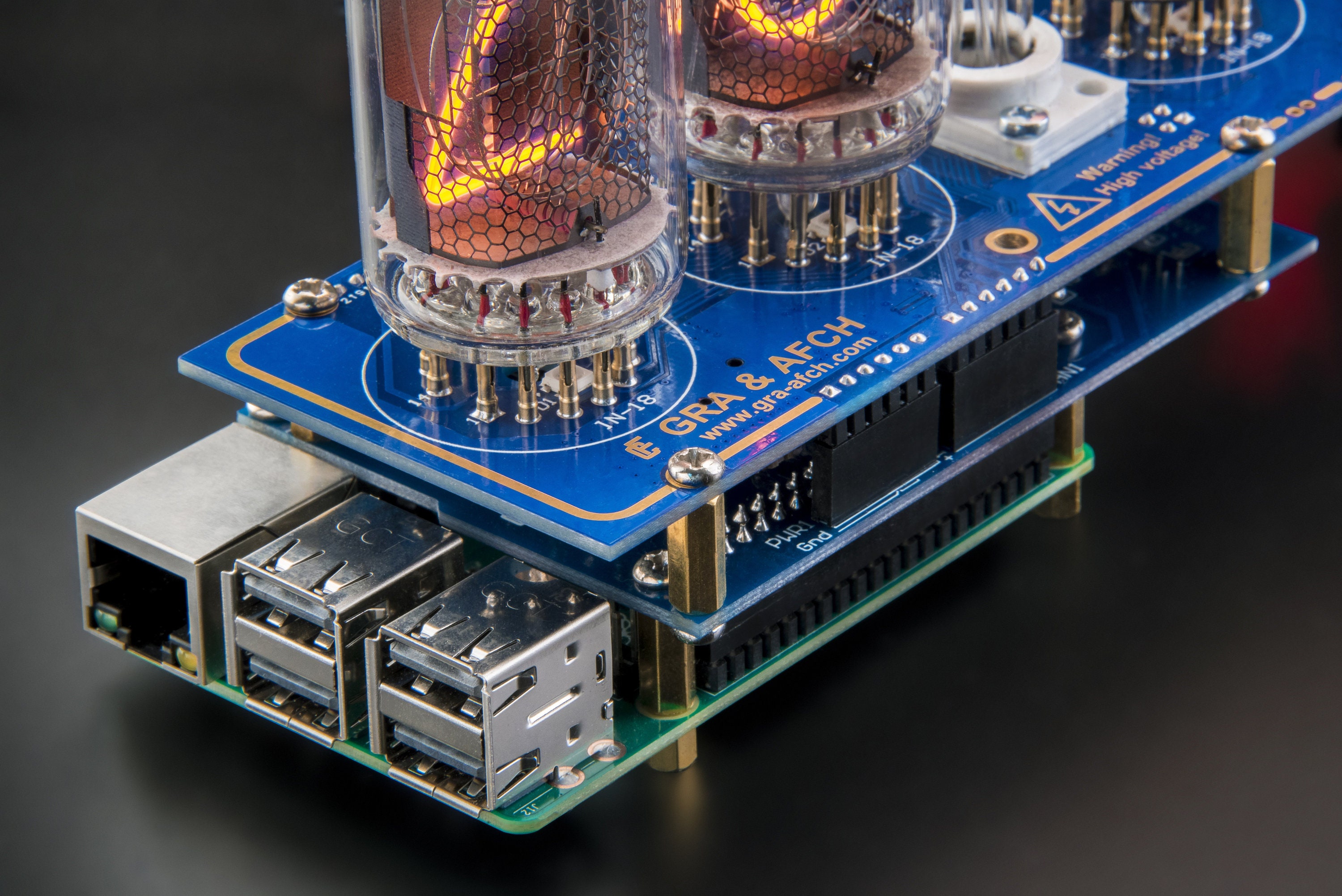 Nixie Tube Clock IN-18 Raspberry Pi Hat and Shield for | Etsy