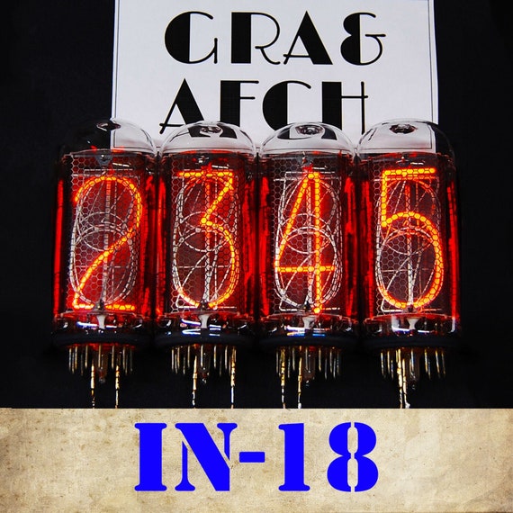 IN-18 Nixie Tubes 4 Pcs Set | Etsy