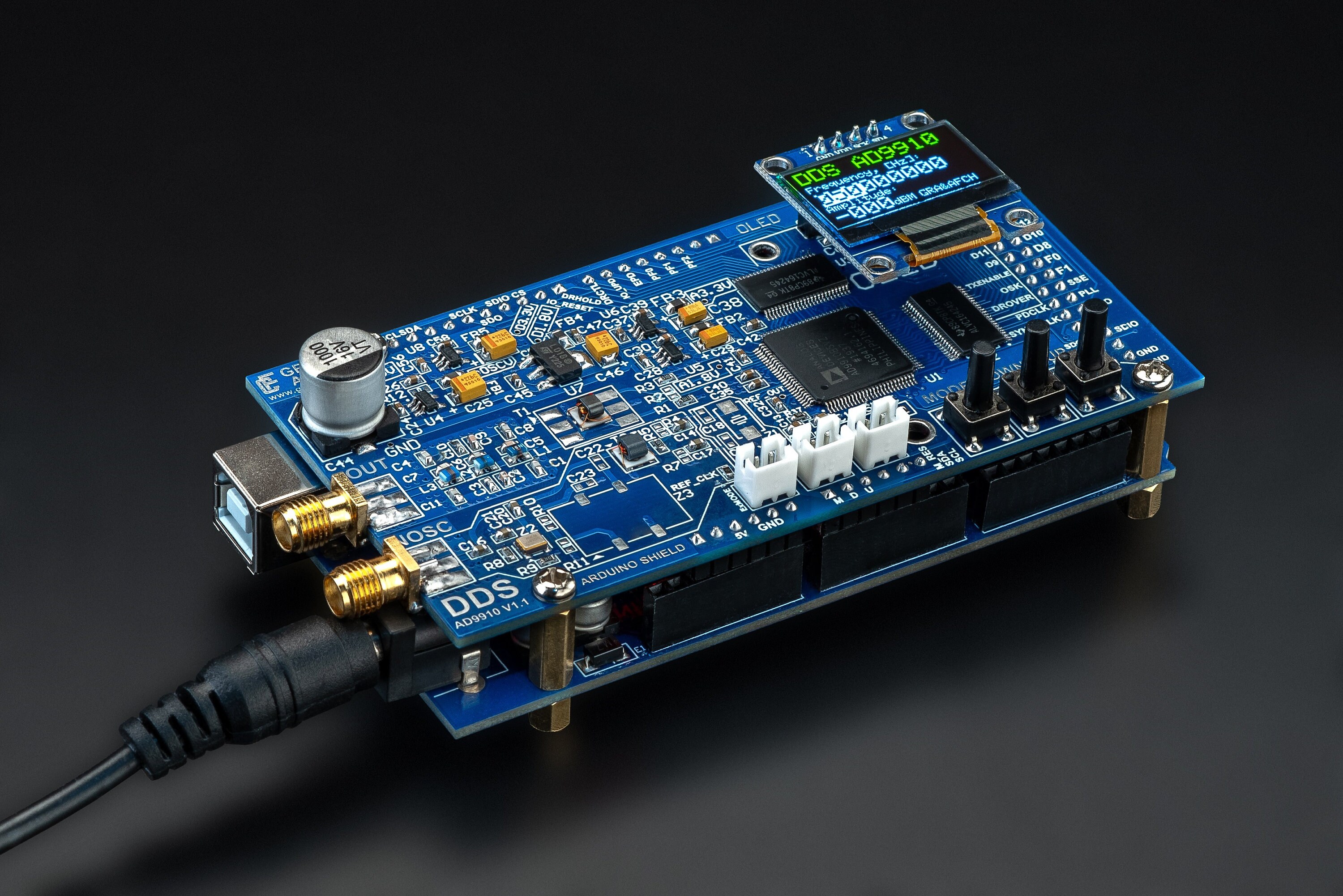 DIY KIT for DDS AD9910 Arduino Shield Signal Generator 600 | Etsy