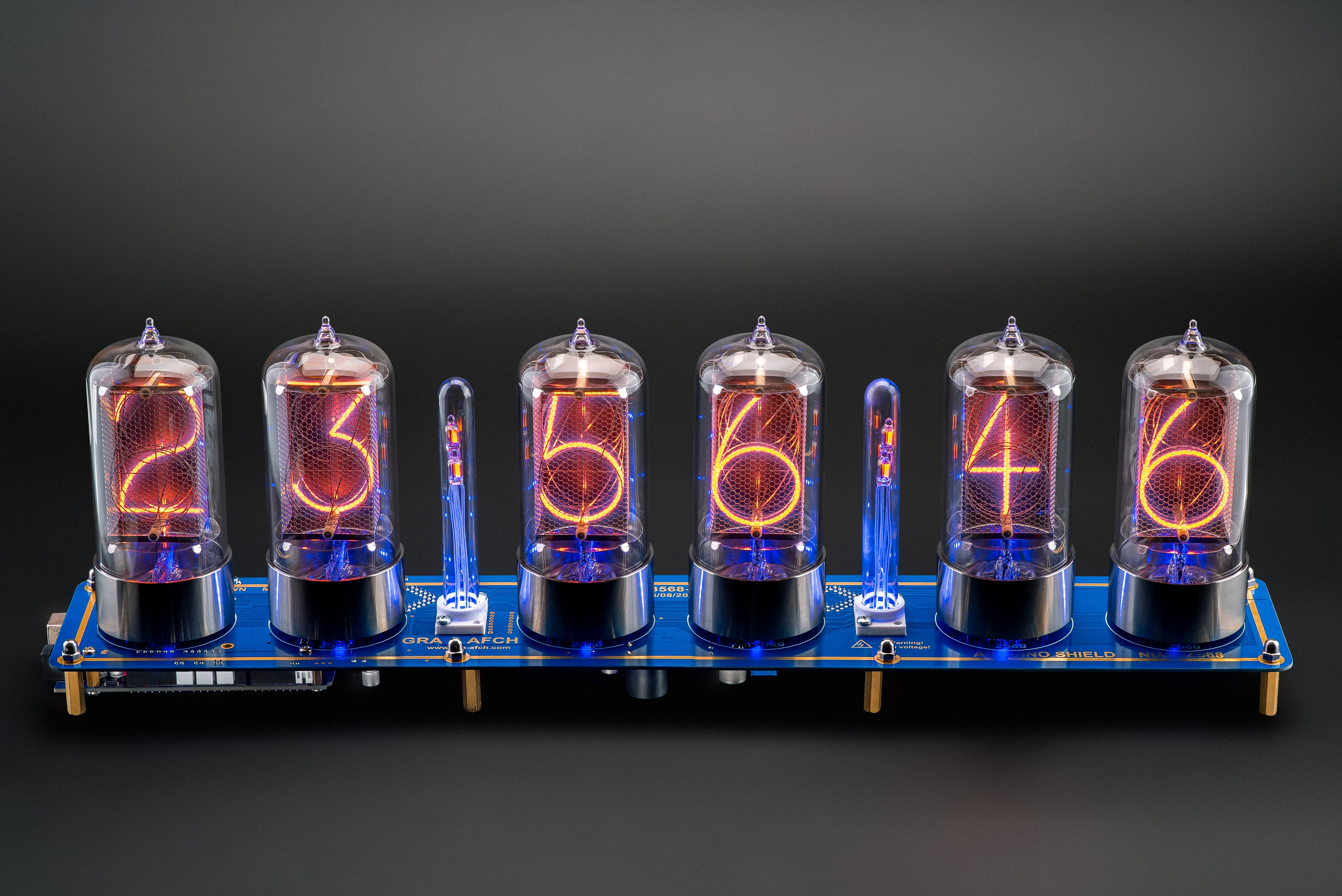 Nixie Tubes Clock Z568 Arduino Shield12/24 Hour Format tubes | Etsy