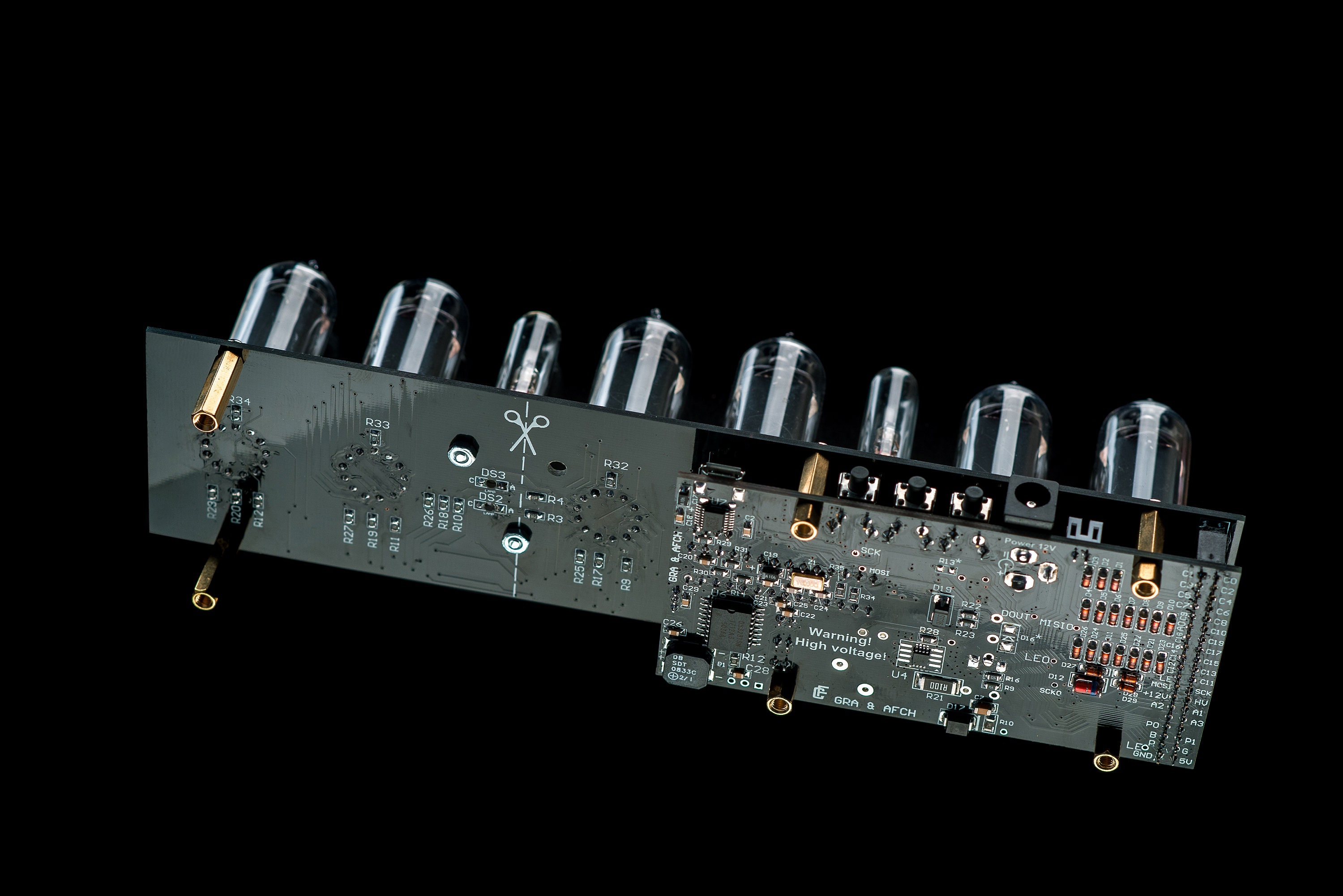 Nixie Tube Clock IN-14 Columns RGB USB Musical Arduino | Etsy