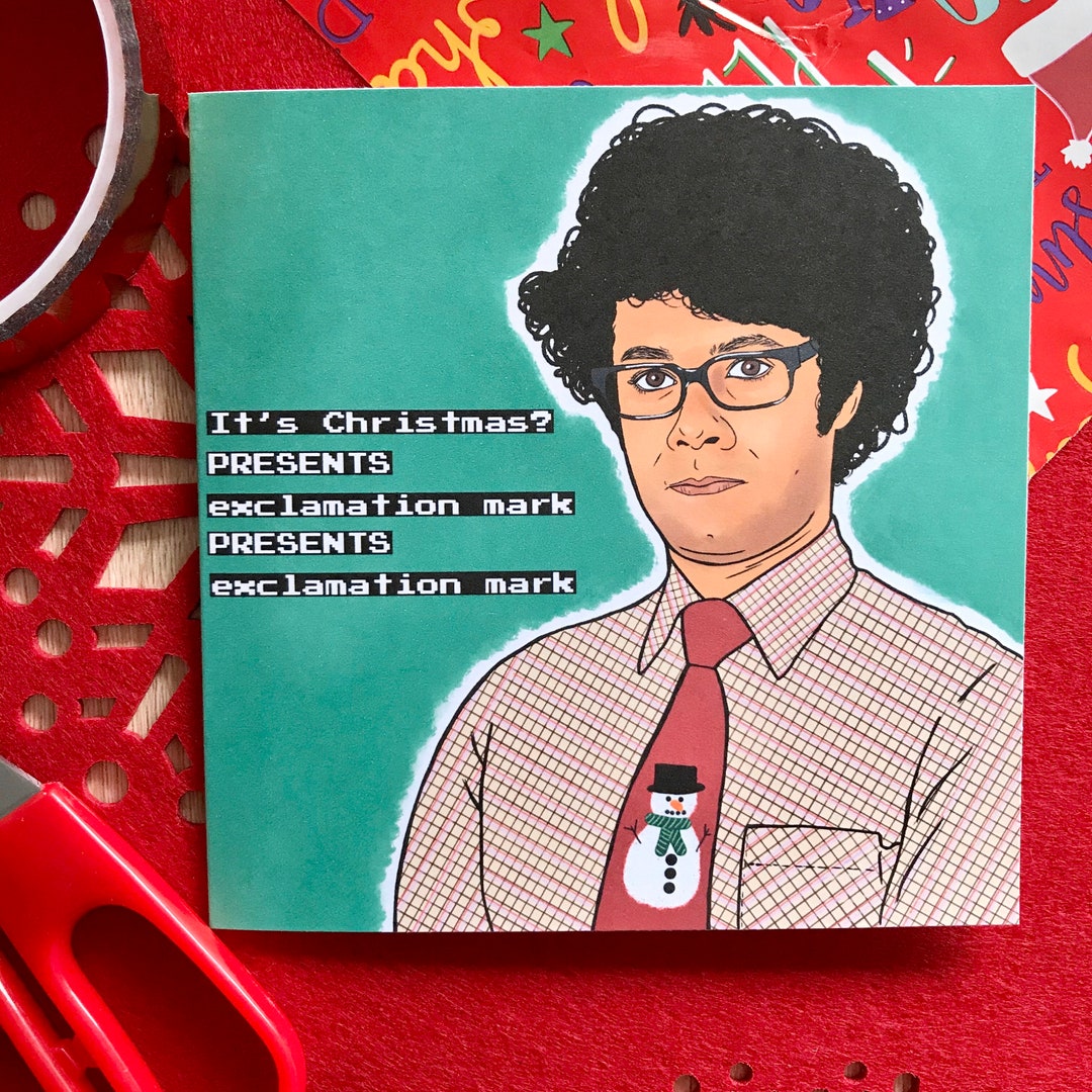 Maurice Moss Fan Art Illustrated Handmade Christmas Card - Etsy